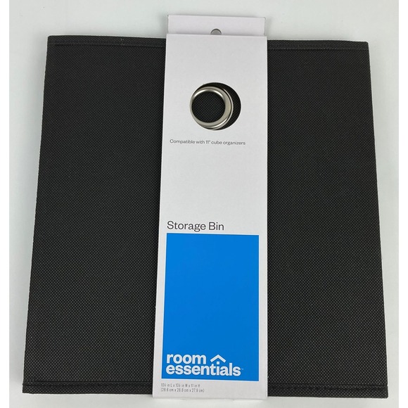 Room Essentials | Accents | 2 Pack Room Essentials Black Fabric Storage ...